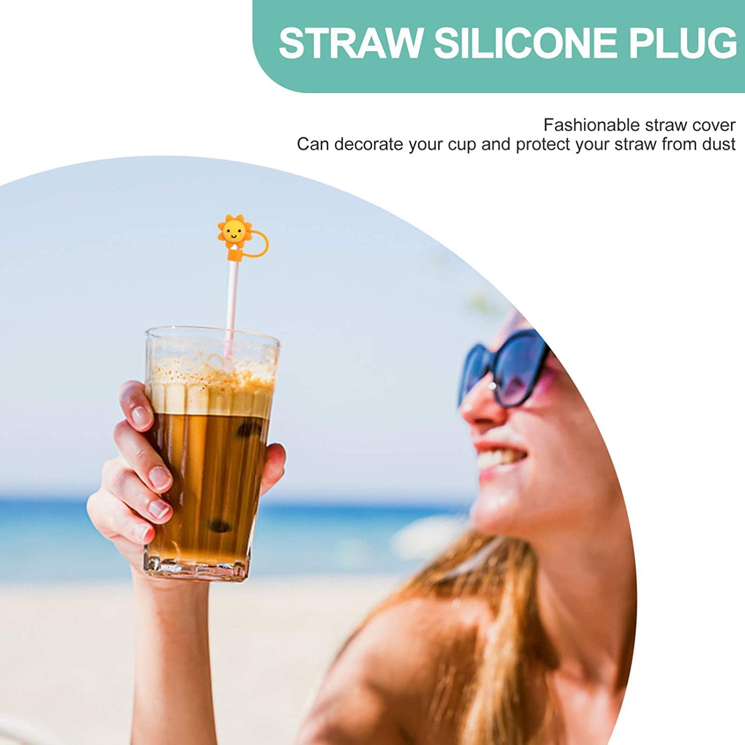 6Pcs Straw Tips Cover Straw Covers Cap for Stanley Cup Cloud Shape Straw Protecto Reusable Drinking Straw Lids for Straw Tips Bottle Accessories (style A)