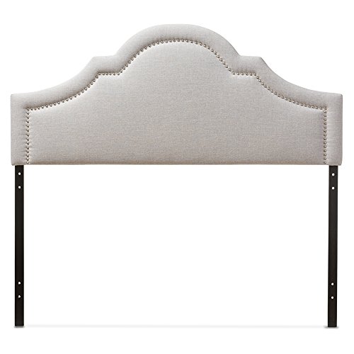 Baxton Studio Jardan Headboard, Full, Greyish Beige