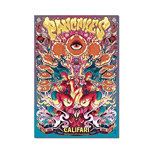 Califari Pancakes a Vivid Strain Art Wall Poster, Decor for the Home, Dorm, Dispensary, Smoke Shop or Office x 19 Poster