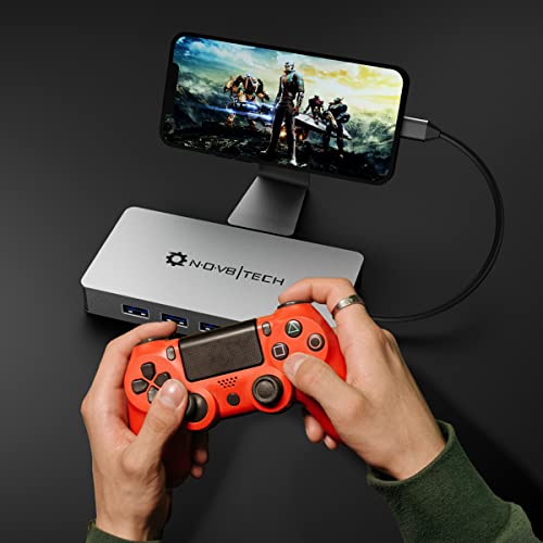NOV8Tech USB C Hub, 11 in 1 USB Hub 3.0 Adapter Dongle for M1 MacBook Pro Air, Windows Laptop and Other Type C Devices, 4K HDMI, 100W USB C Dock PD, Micro SD & 2X SD, 2X USB 3.0, 3X USB 2.0