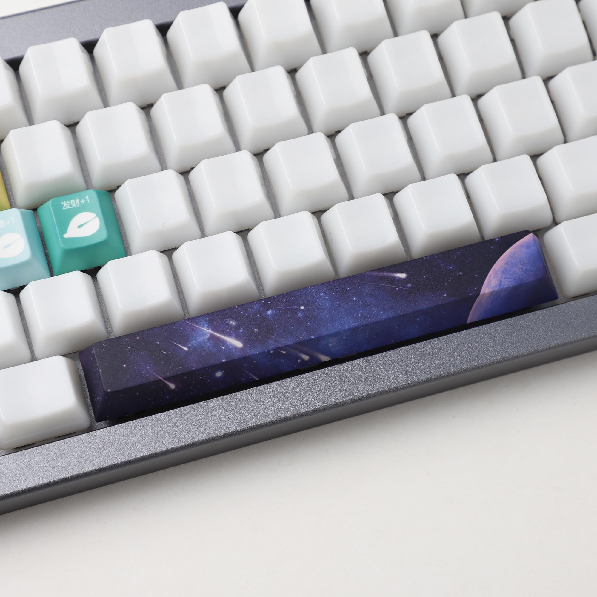 YMDK Anime PBT Five Sides Over Dye Sub 6.25u Spacebar Keycaps Cherry Profile for Standard Cherry MX Mechanical Gaming Keyboard (Kit 7)