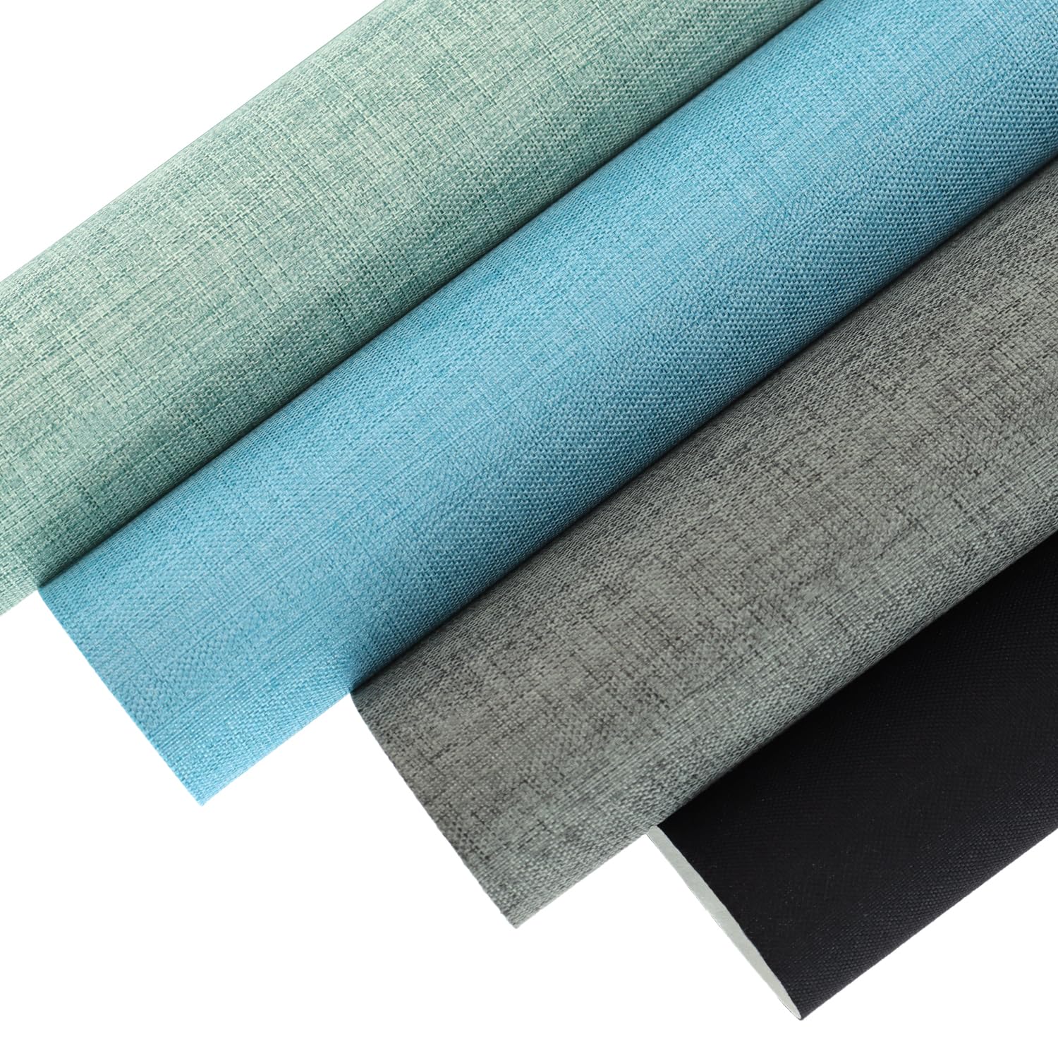 8pcs Book Cloth 14x10 Inch Fabric Surface Paper Backed 4 Colors Bookbinding Cloth for Adult DIY Book Album Cover (Style C)
