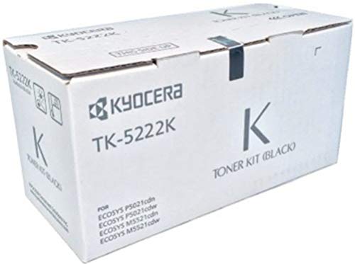 Kyocera Tk5222k Toner Cartridge, F/ 5021/5521, 1200 Page Yield, Bk