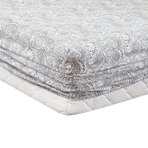 Comfort Spaces 100% Cotton Sheet Set Breathable, Lightweight, Soft with 14" Elastic Pocket Fits up to 16" Mattress, All Season Cozy Bedding, Matching Pillow Case, Queen Paisley Multi 4 Piece