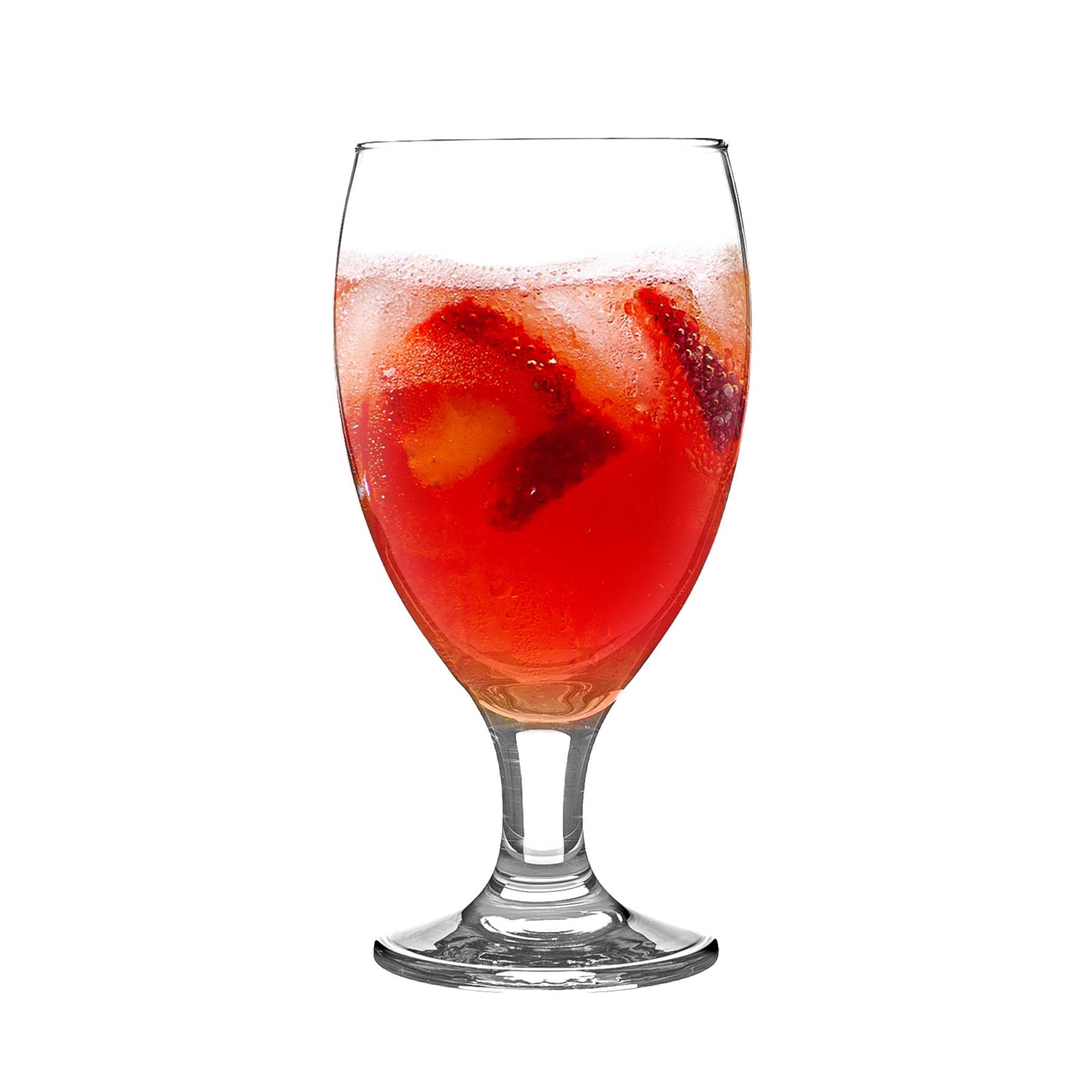 Rink Drink 4x Pint 590ml (20oz) Classic Tulip Beer Glasses Set - 'Empire' Range - Stemmed Snifter Drinking Lager Glass