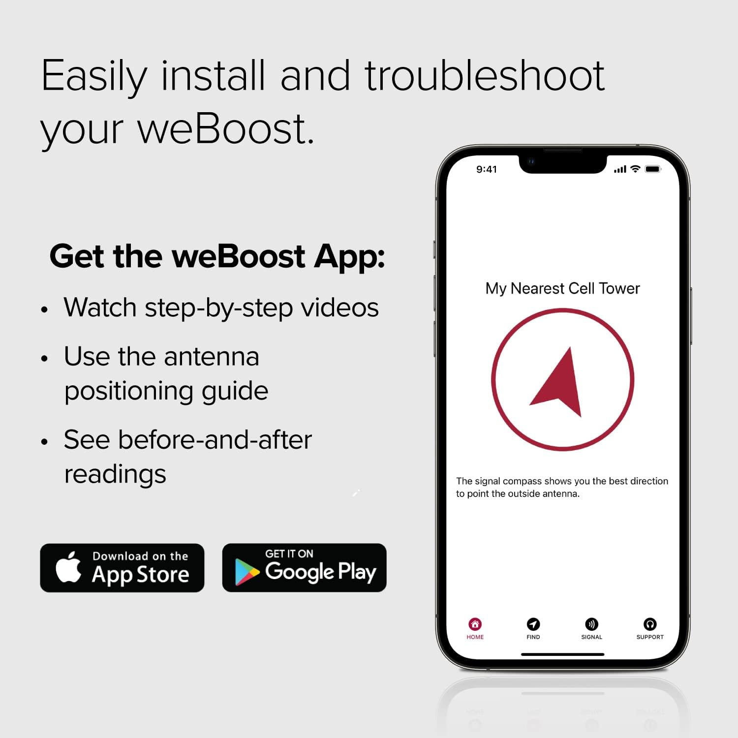 weBoost Home Studio Lite - Cell Phone Signal Booster for Verizon and AT&T only | Boosts 5G, 4G LTE up to 1,500 sq. ft | Made in the U.S. | FCC Approved (model 471101)