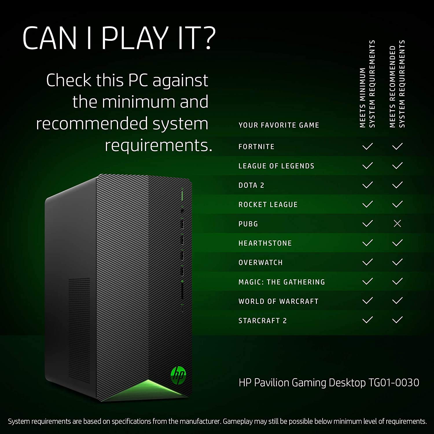 HP Pavilion Gaming Desktop PC Computer, AMD Ryzen 5 4600G, GTX 1650 Super, 16GB RAM, 1TB SSD, WiFi, Bluetooth, HDMI, Windows 10 Home