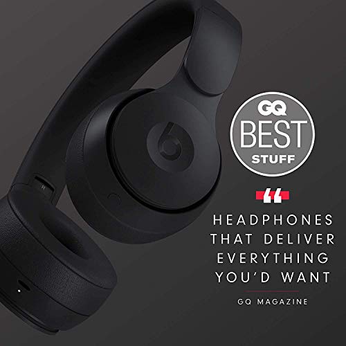 Apple Beats Solo Pro Wireless Noise Cancelling On-Ear Headphones H1 Headphone Chip, Class 1 Bluetooth, Active Noise Cancelling, Transparency, 22 Hours of Listening Time - Black