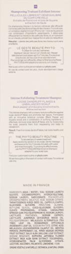 PHYTO Phytosquam Intense Exfoliating Dandruff Treatment Shampoo, 4.22 Fl Oz