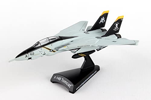 Daron Worldwide Trading Postage Stamp F-14 Tomcat Vf-103 Jolly Rogers 1/16o Scale Airplane Model, 144 months to 1000 months