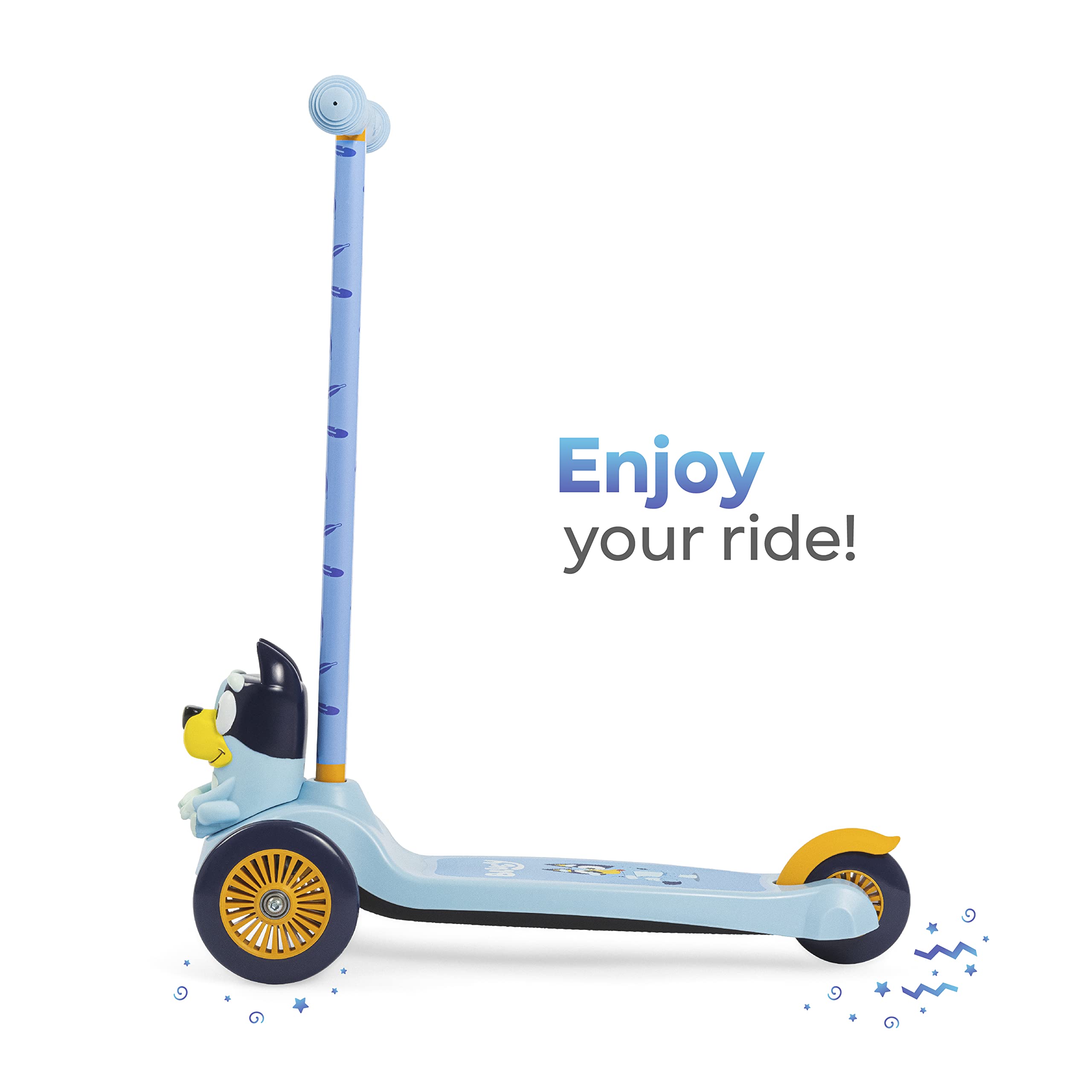 3D Peppa Pig Self Balancing Scooter | Toddler & Kids Scooter, 3 Wheel Platform, Foot Activated Brake, 75 lbs Weight Limit, for Ages 3 and Up