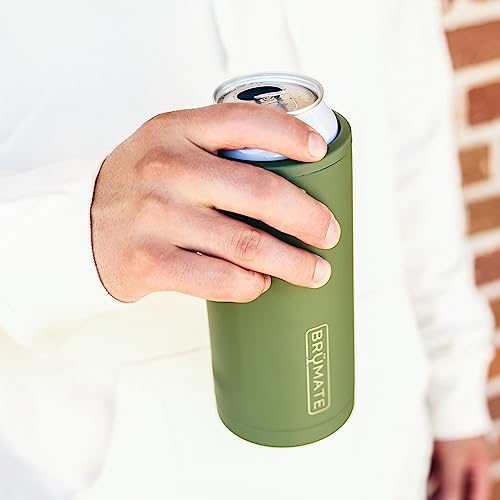 BrüMate Hopsulator Juggernaut Can Cooler Insulated for 24oz / 25oz Cans | Can Coozie Insulated Stainless Steel Drink Holder for Beer, Tea, and Energy Drinks (Aqua)