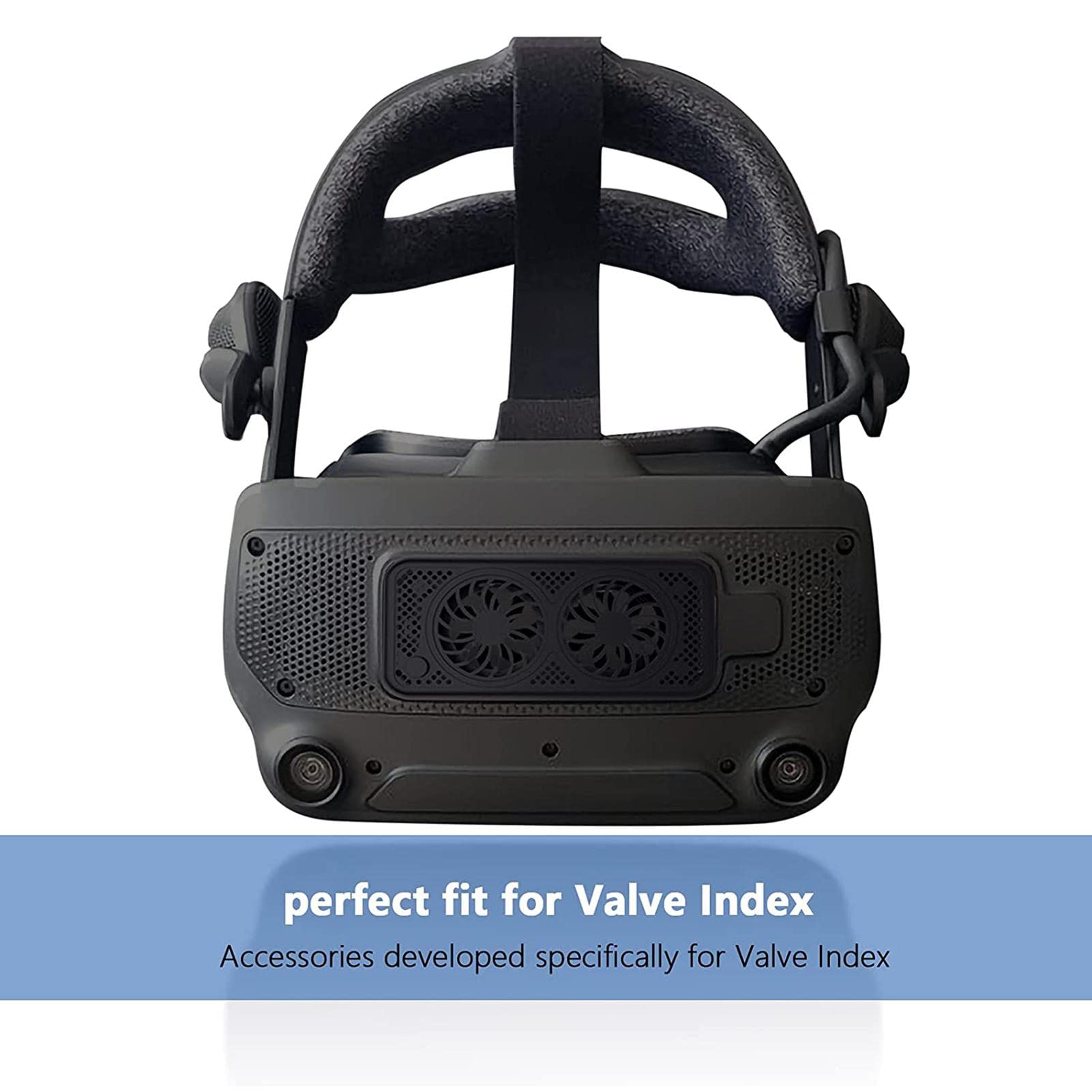 3D Printed USB Radiator Fans Accessories Cooling Heat for Valve Index VR Headset ABS Cooling Fan for Valve Index in VR Game, for VR Headset Preventing Fogging Qym