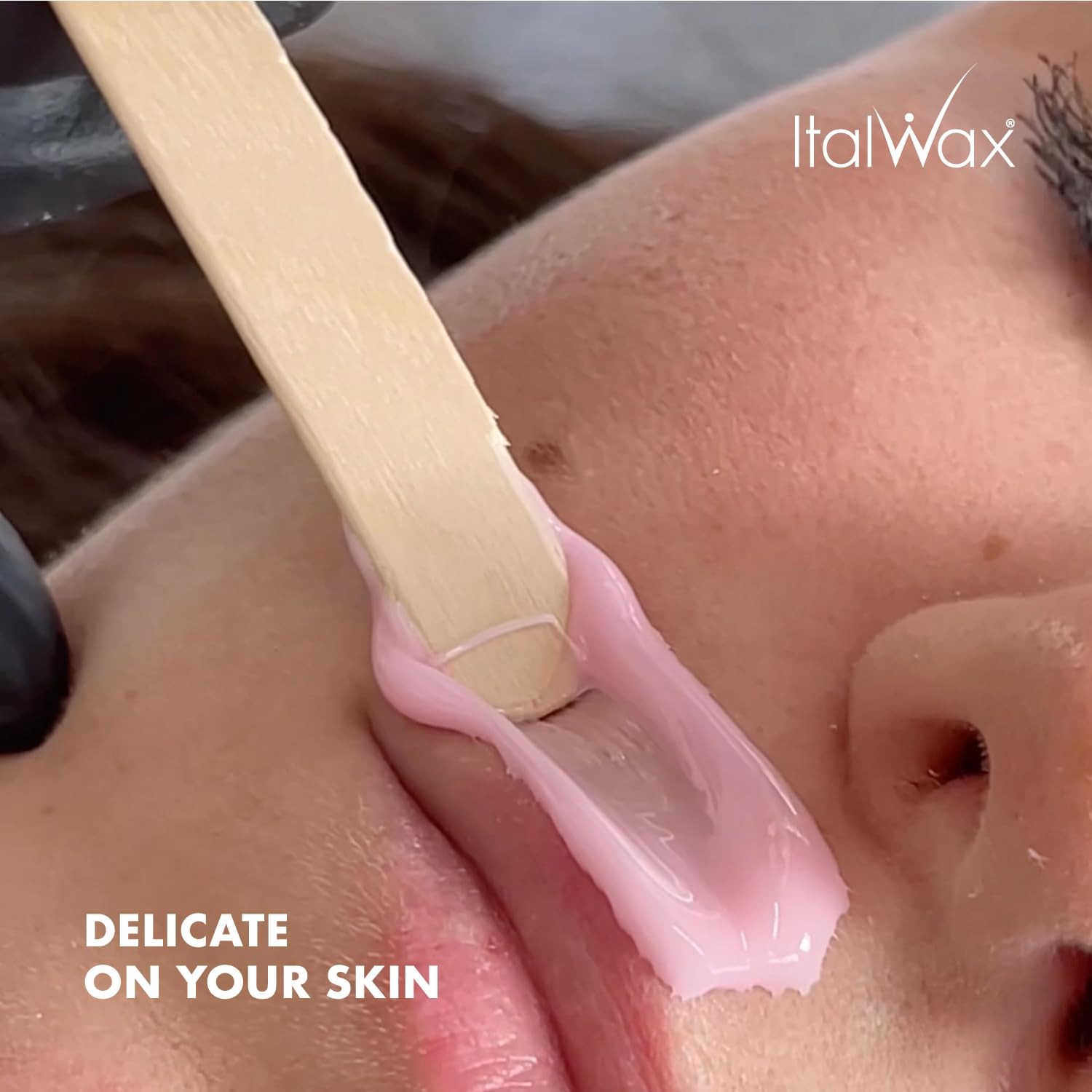 Italwax Face Selfie 500g / 1.1lb - Delicate hard wax for face with oil complex - Perfect for waxing eyebrows, upper lip and sideburns