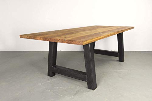 A Shaped Table Base - Handmade In U.S.A, Super Heavy Duty Table Legs, Farmhouse Table Legs