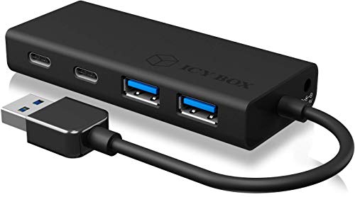 ICY BOX USB 3.0 Hub Type-A to 2X Type-A USB Ports, IB-HUB1426-U3