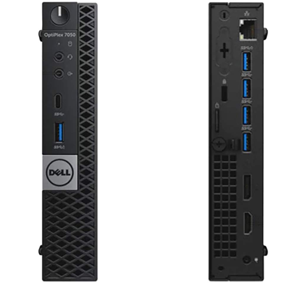 Dell Optiplex 7050 Micro Desktop, Intel i3, 16GB RAM, 256GB SSD, WiFi, Keyboard and Mouse, Windows 10 Pro (Renewed)