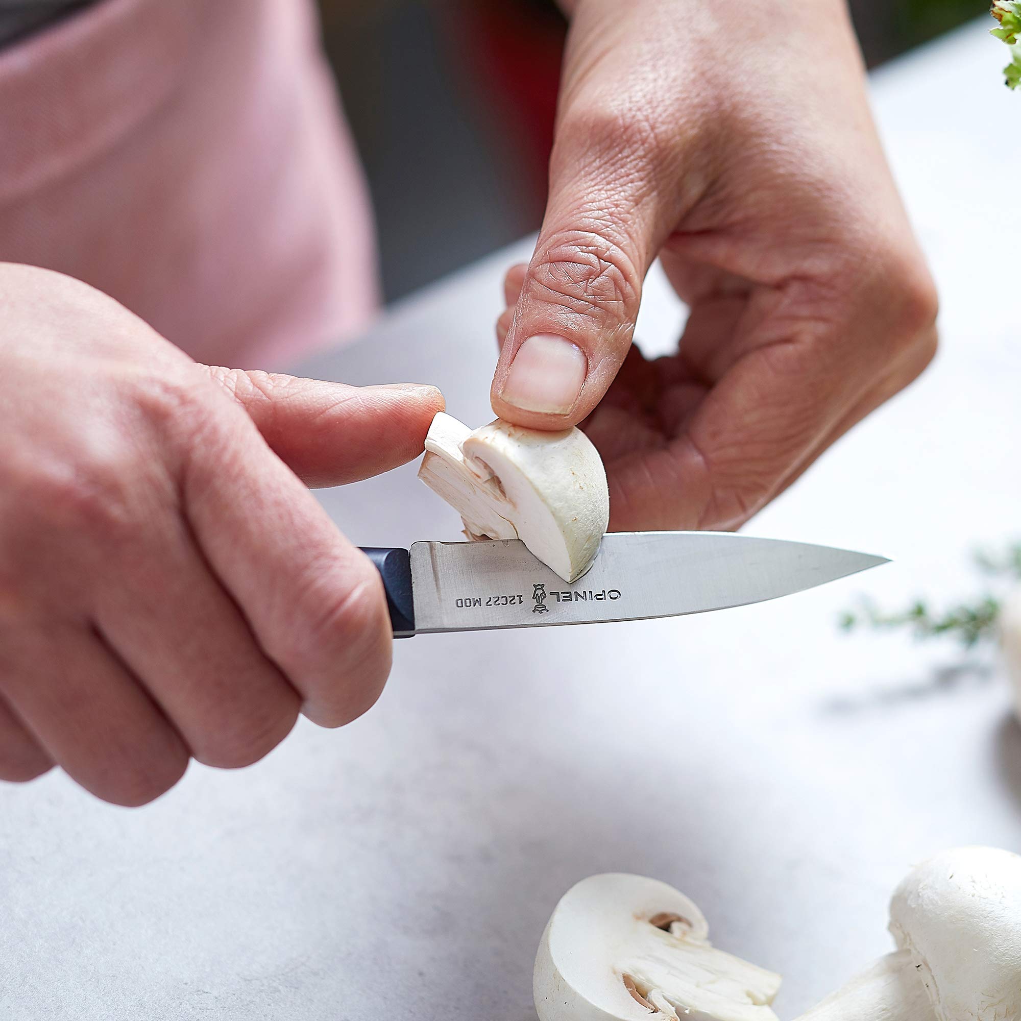 Opinel Intempora Paring Knife –Serrated High Carbon Steel Blade, Easy to Handle, Full Tang Construction, Made in Portugal