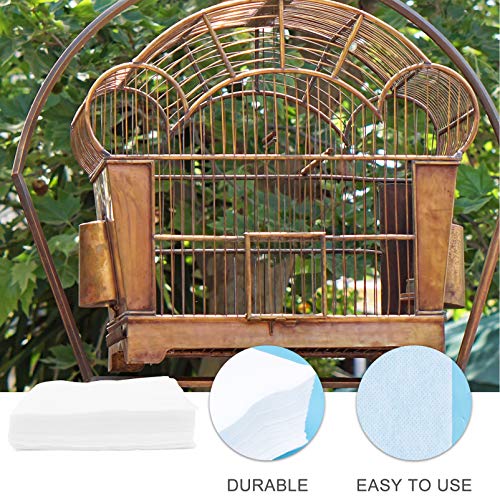 balacoo Bird Cage Accessories 300 pcs Disposable Bird Bird cage Paper Liners Bird cage Liner Sheets Parrot cage Liners Cage Liners Papers Bird Cage Cushion Mat