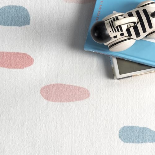 nuLOOM Calla Kids Polka Dot Nursery or Playroom Area Rug, 4x6, Multi