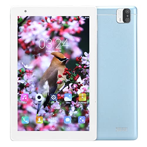 8.0 Inch Tablet, Octa Core Processor Tablet 2GB RAM 32GB ROM for Home for Travel (US Plug)