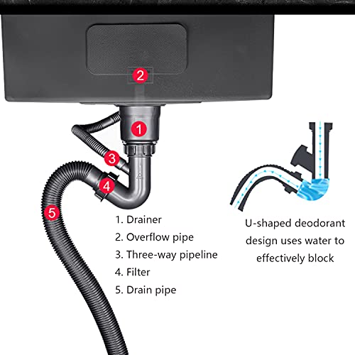 BybAgs Faucets Sink, Stainless Steel Dish Sink, Balcony Small Single Bowl Sink, Copper Hot and Cold Single Hole Faucet/a/45 * 30 * 22Cm