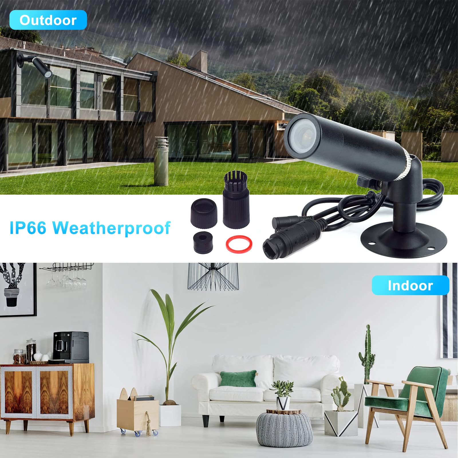 PEGATISAN 3MP POE CCTV Camera 3.6MM Lens Pinhole IP Camera Poe Micro Camera P2P Remote View CCTV Video Cam 25fps H.265