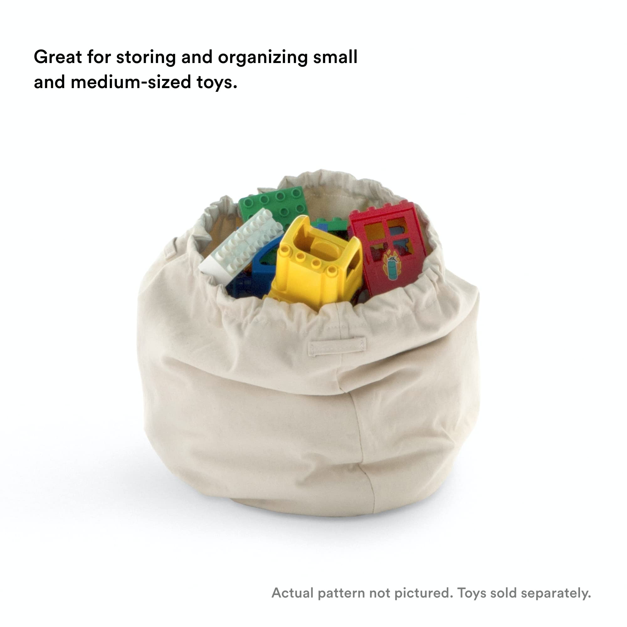 Stokke MuTable Cotton Bag, Chicks - Toy Storage Bag for Small to Medium-Sized Toys - Made of Soft Cotton - Lightweight, Easy to Carry