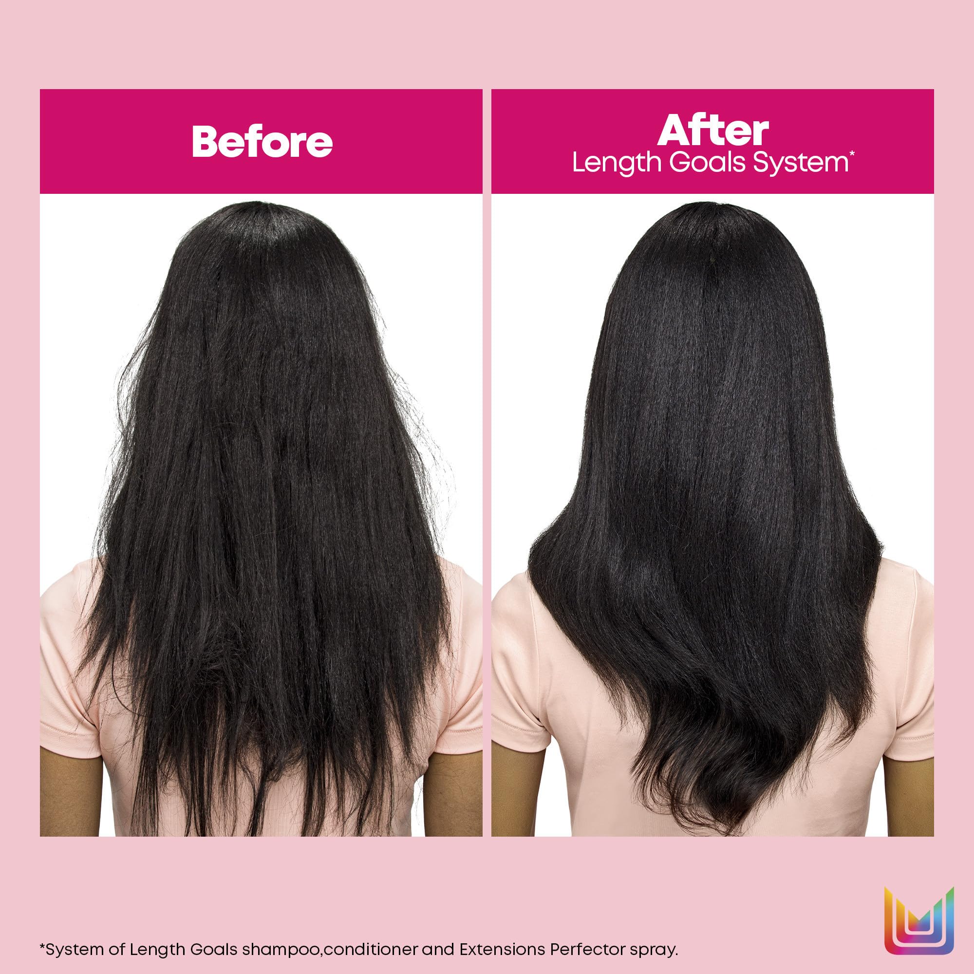 Matrix Length Goals Extensions Perfector Multi-Benefit Heat Protectant & Styling Spray | Leave-In Hair Treatment | For Damaged Hair | Professional Leave In Spray | Packaging May Vary | 6.8 Fl. Oz.