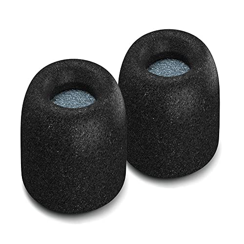 COMPLY TWR-200-B TrueGrip Pro Earbud Tips for Soundpeats H1, Truengine III, Devialet Gemini, Master & Dynamic MW07, Soundpeats T2, and More Earphones, Black (Medium, 3 Pairs)