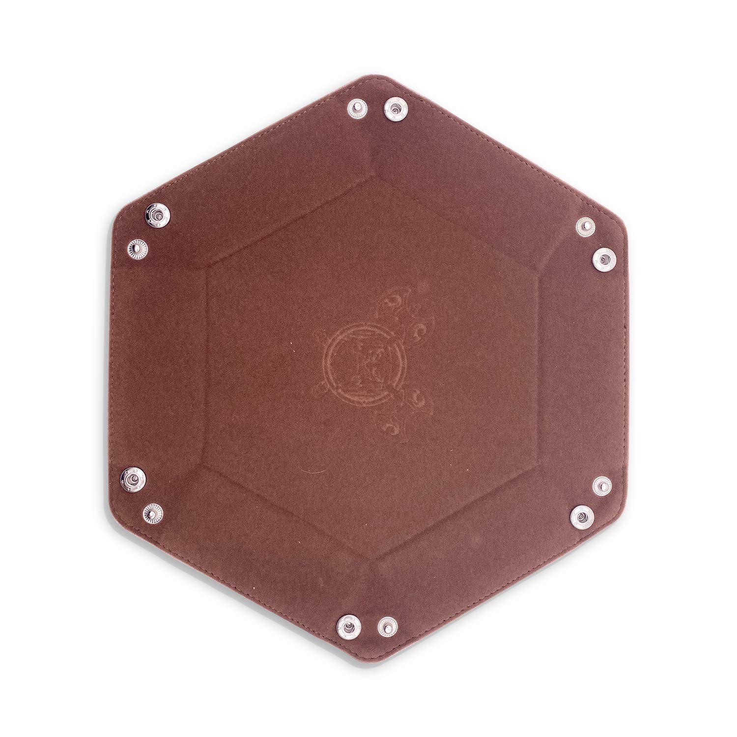 Brown Foldable Snap DND Dice Tray Norse Foundry