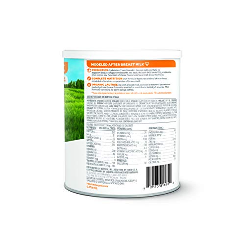 Happy Baby Organics Infant Formula, Milk Based Powder with Iron, Stage 1, 12 Ounce (Pack of 6) - Packaging May Vary