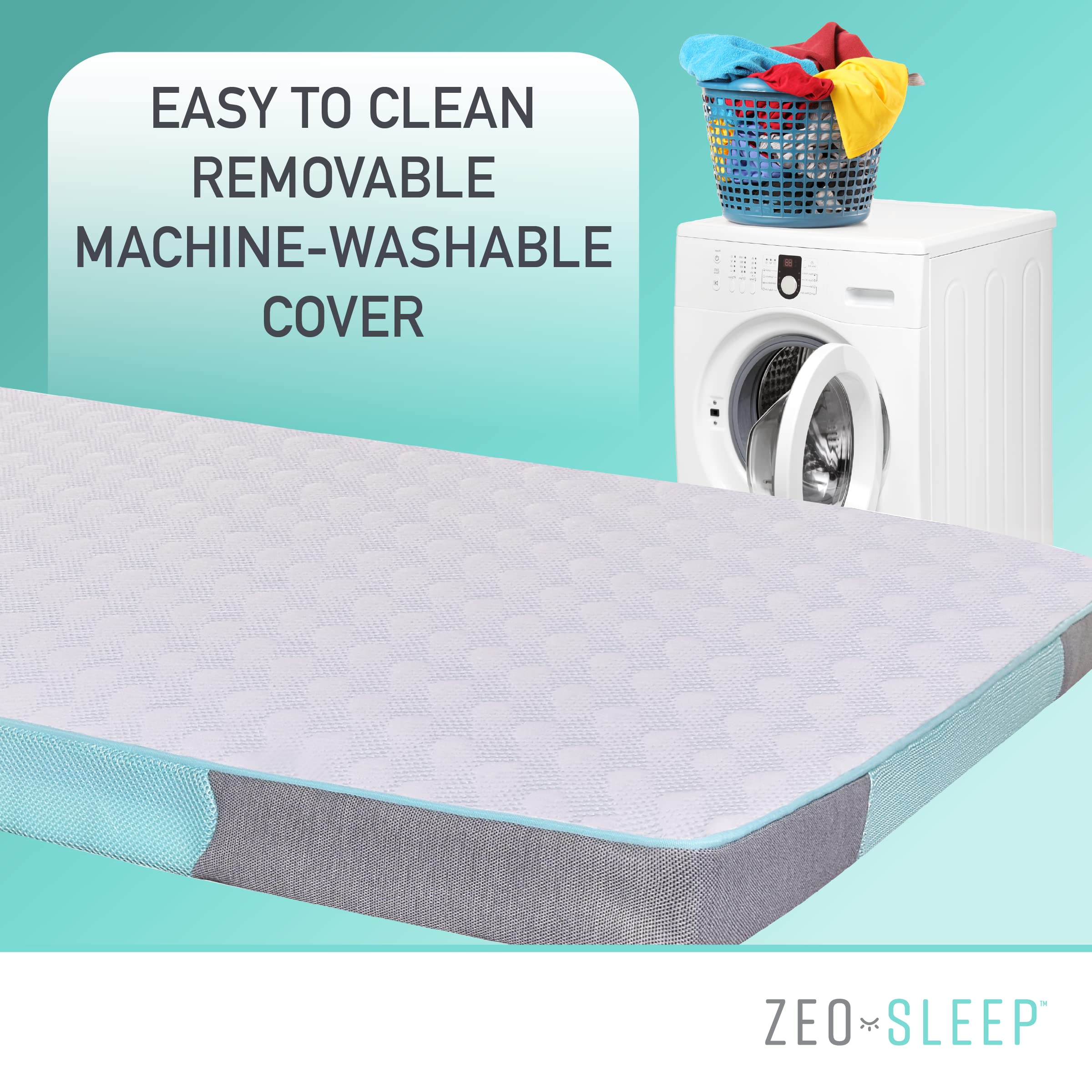 3 Inch Mattress Topper King, 3-Zone Memory Foam Mattress Topper King, Balanced Support for Back Pain - CertiPur Certified Foam