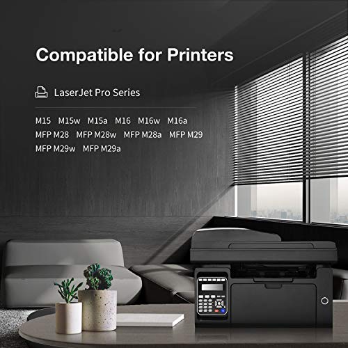 LEMERO CF248A 48A Compatible Toner Cartridge Replacement for HP 48A CF248A for Laserjet Pro M15w M15 M16a M16w Laserjet Pro MFP M29w M29a M28w (Black, 2-Pack)