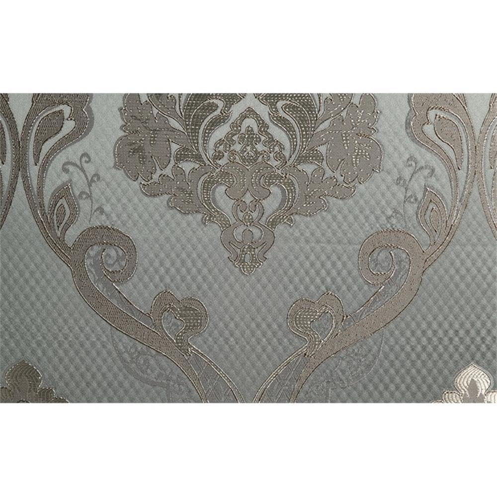 Acme Furniture Miliani Tufted Fabric & Wood Sofa with 5 Pillows in Gray/Bronze