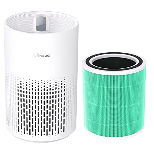 Air Purifiers Plus One More HEPA Filter for A11ergies, Pollen, Smoke, Dusts, Pets Dander, Odor, Hair, Ozone Free, 20db Quiet cleaner for Bedroom, Room, Kitchen and Living Room, SGS Certificaion
