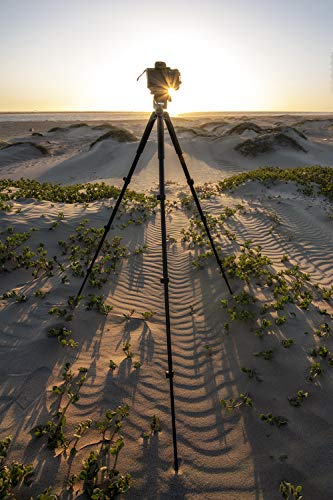 SLIK Sprint PRO III Travel Tripod EZ w/SH-707E 2-Way Head for Mirrorless/DSLR Sony Nikon Canon Fuji Cameras and More - Black (611-853)