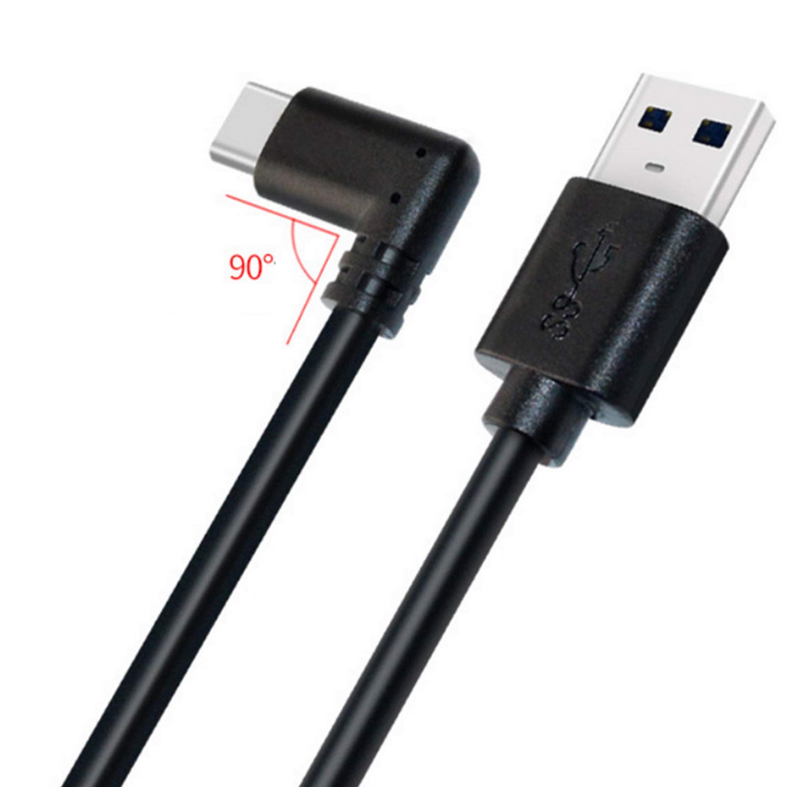 LICHIFIT Cable Wire Link for Oculus Quest2 VR Accessories USB 3.2 Gen1 Type-C High Speed Data Transfer Cable Replacement Elbow Streaming Cable Line