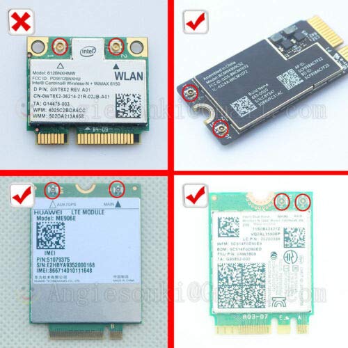 MHF4 IPEX 2.4Ghz 5Ghz 5.8G WLAN Network Adapter PC WiFi Antenna for Intel 7260 8260 8265 9265 9260 9560 AX200 AX Killer M.2 IPEX4 Wi-Fi Wireless WLAN Card Banana Pi 4 M2 Zero Hachintosh