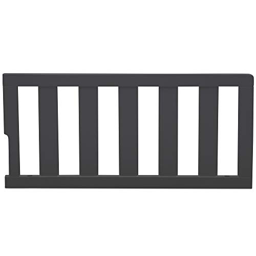 Delta Children Bennington Elite Toddler Guardrail #550725, Charcoal Grey