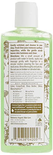 Eminence Organic Skincare Citrus exfoliating wash 4.2oz, 4.2 Ounce