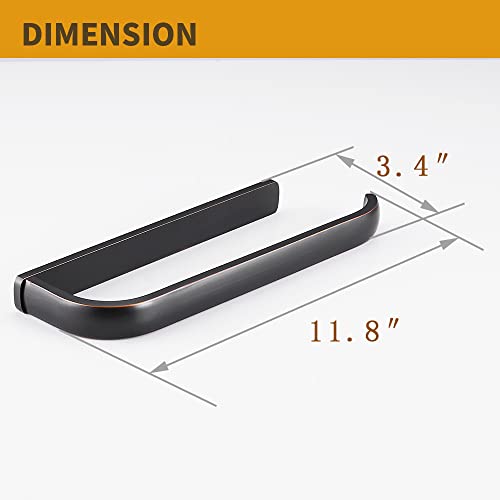 BESy Brass Hand Towel Bar for Bathroom Oil Rubbed Bronze, Rustproof Wall Mounted Towel Rack Hanger Bathroom Hardware Accessories Towel Holder 12 Inch