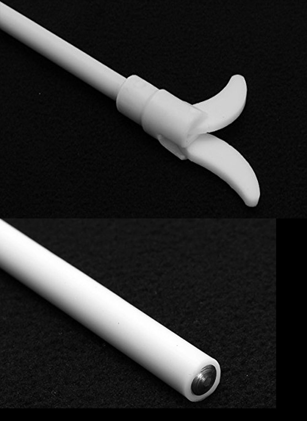 PTFE Electric Stirring Rod Overhead Stirrer Mixer Shaft Anchor Paddle for Flask in Lab (400MM)