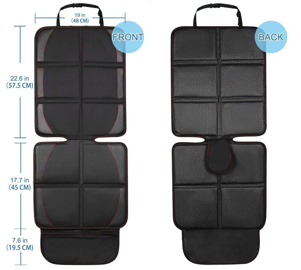 UCARE Child Car Seat Protector Waterproof Foldable Baby Seat Cover Protector for Child & Baby Cars Seats with Thickest Padding and Non Slip Backing (1)