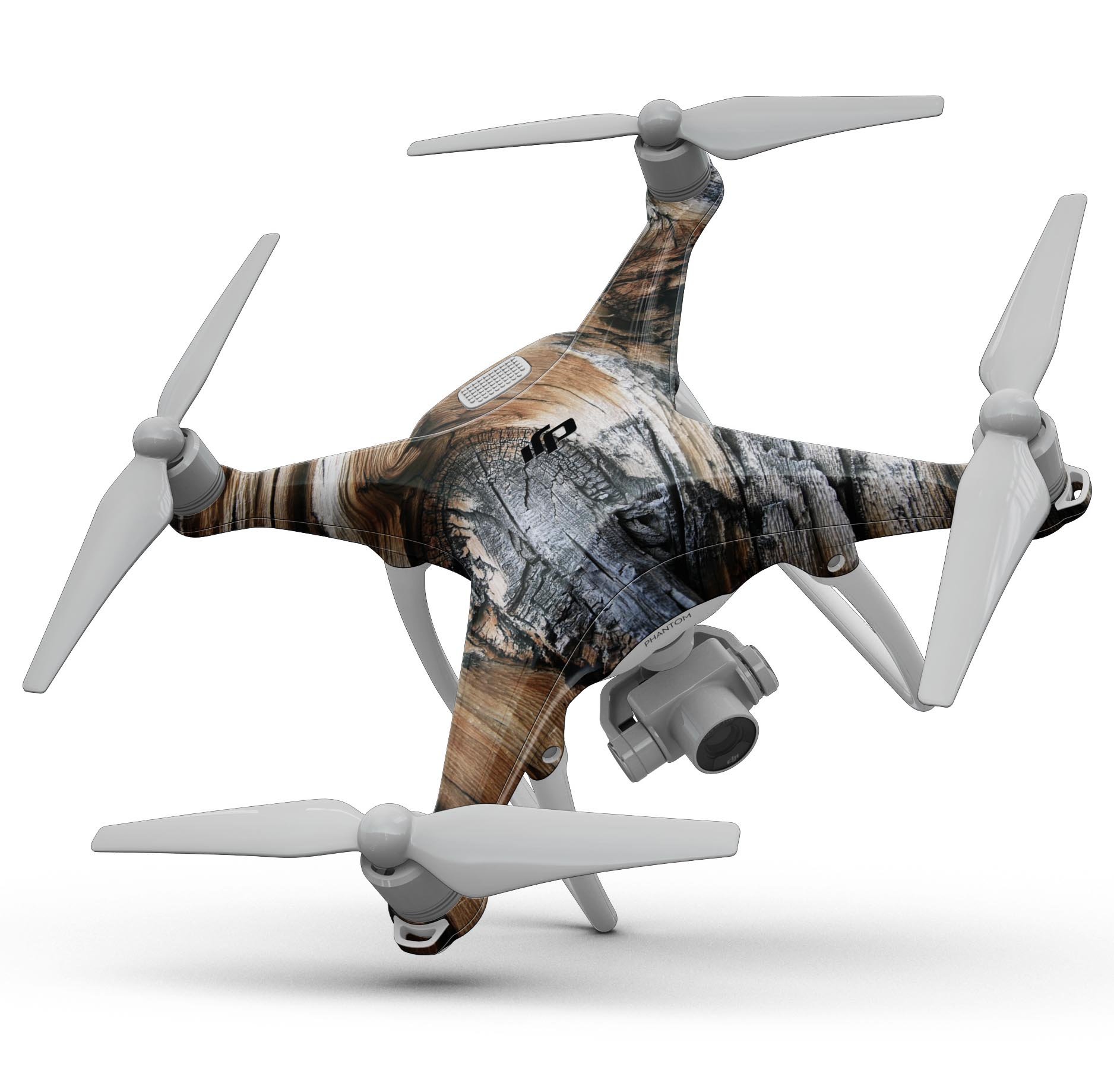 Design Skinz Design Skinz Raw Aged Knobby Wood Full-Body Wrap Decal Skin-Kit Compatible with The Drone DJI Spark