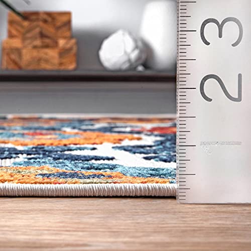 nuLOOM Aurora Transitional Indoor/Outdoor Area Rug, 3' x 5', Multi