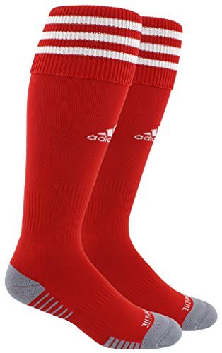 adidas Unisex Copa Zone Cushion III Soccer Socks (1-Pair) , Power Red/ White , Medium