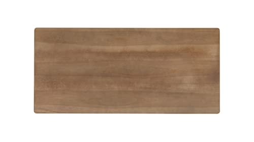 Linon Natural Dutton Wood and Rattan Desk