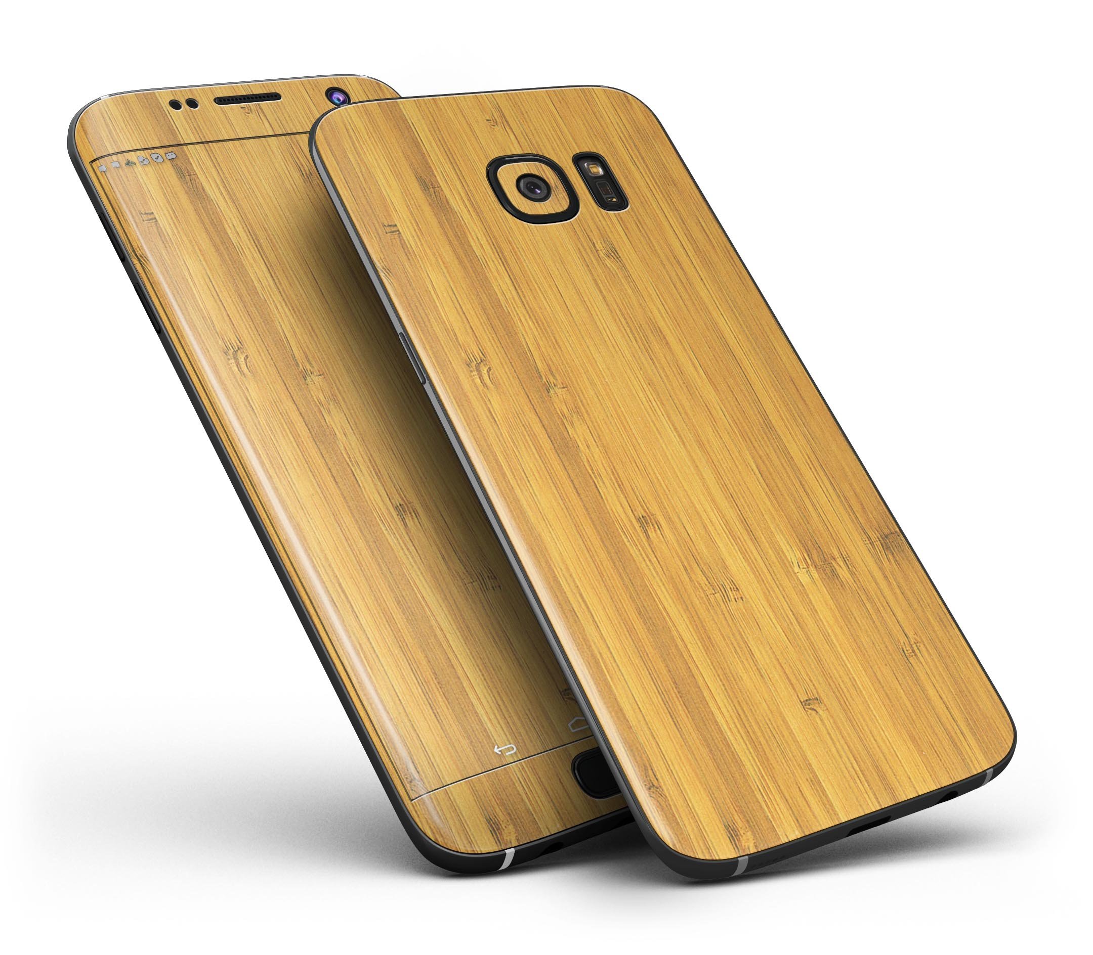 Design Skinz Design Skinz Real Light Bamboo Wood Full-Body Wrap Decal Skin-Kit for The Galaxy S9 Plus