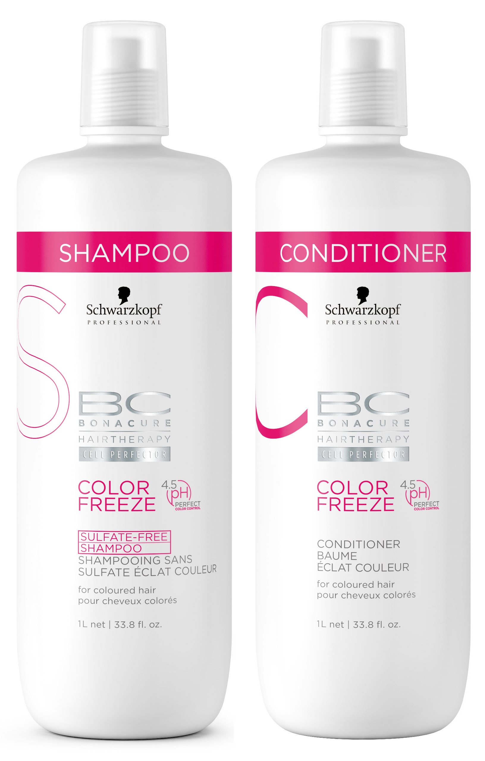 BC Bonacure Color Freeze Sulfate-Free Shampoo and Conditioner Set, 33.81-Ounce